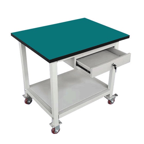 Anti-static workbench Movable Experiment Repair Table with Drawer and ...