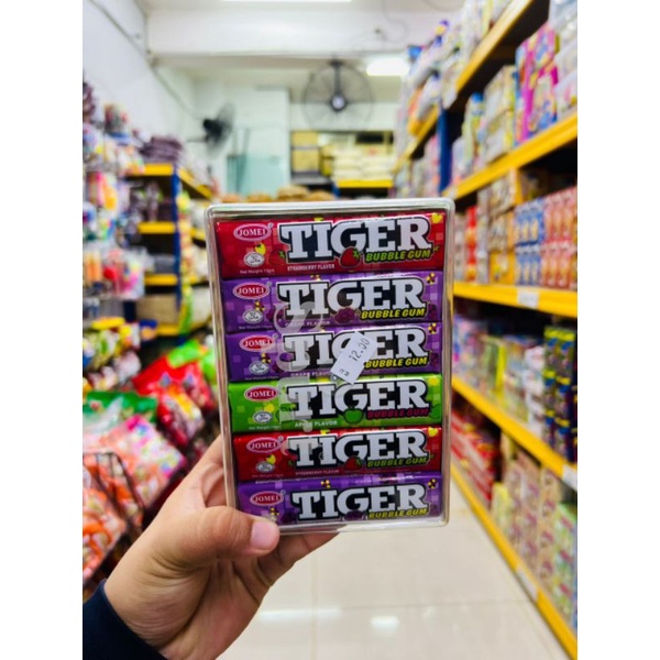 30S JOMEI TIGER BUBBLE GUM CHEWING GUM MIXED FLAVOR HALAL | Shopee Malaysia