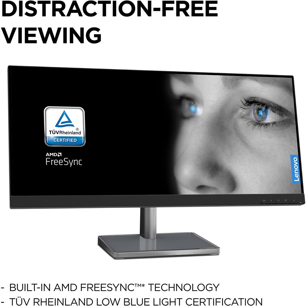 LENOVO 29 Inch L29w-30 QHD IPS 90Hz Ultrawide Monitor with HDR 10 & AMD ...
