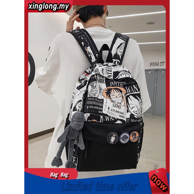 One Piece Schoolbag ins Japanese Trendy Cool Junior High School ...
