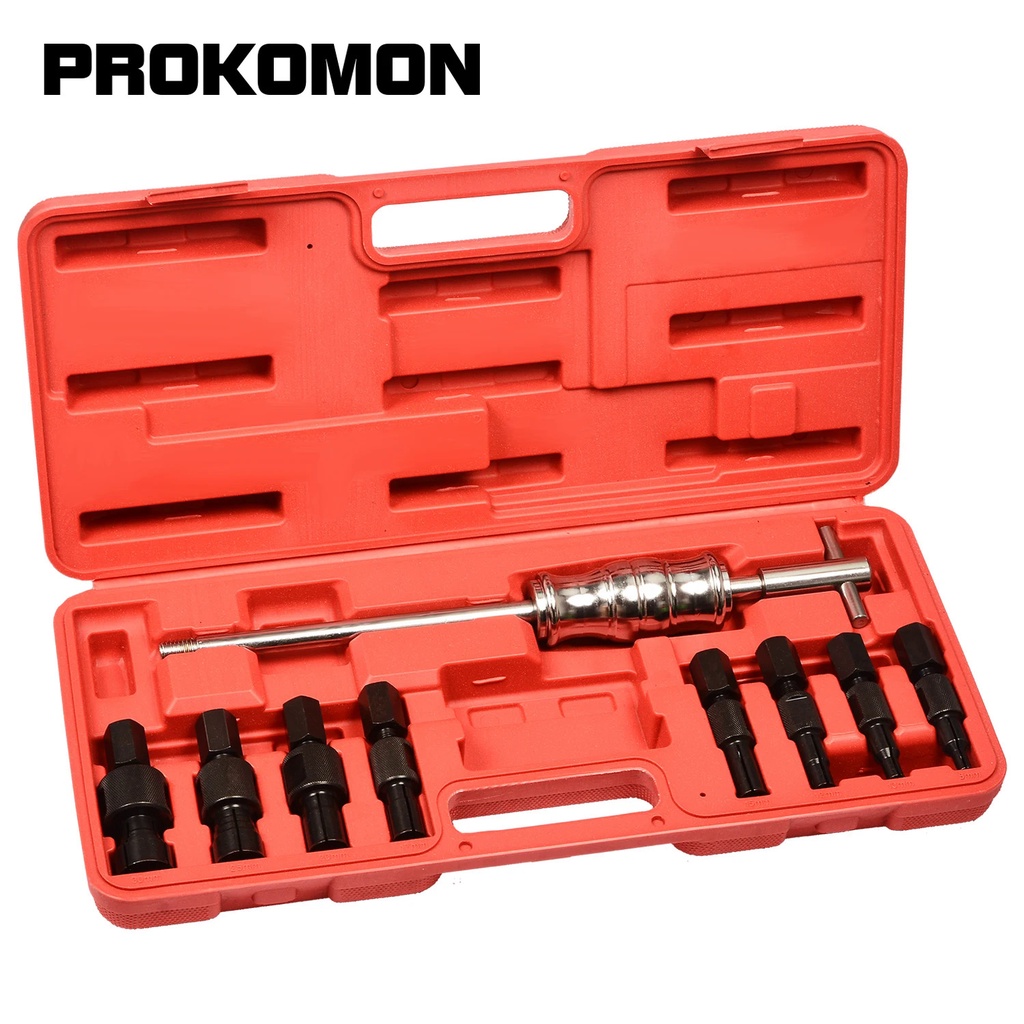 9/10Pc Blind Hole Slide Hammer Pilot Bearing Puller Internal Extractor ...