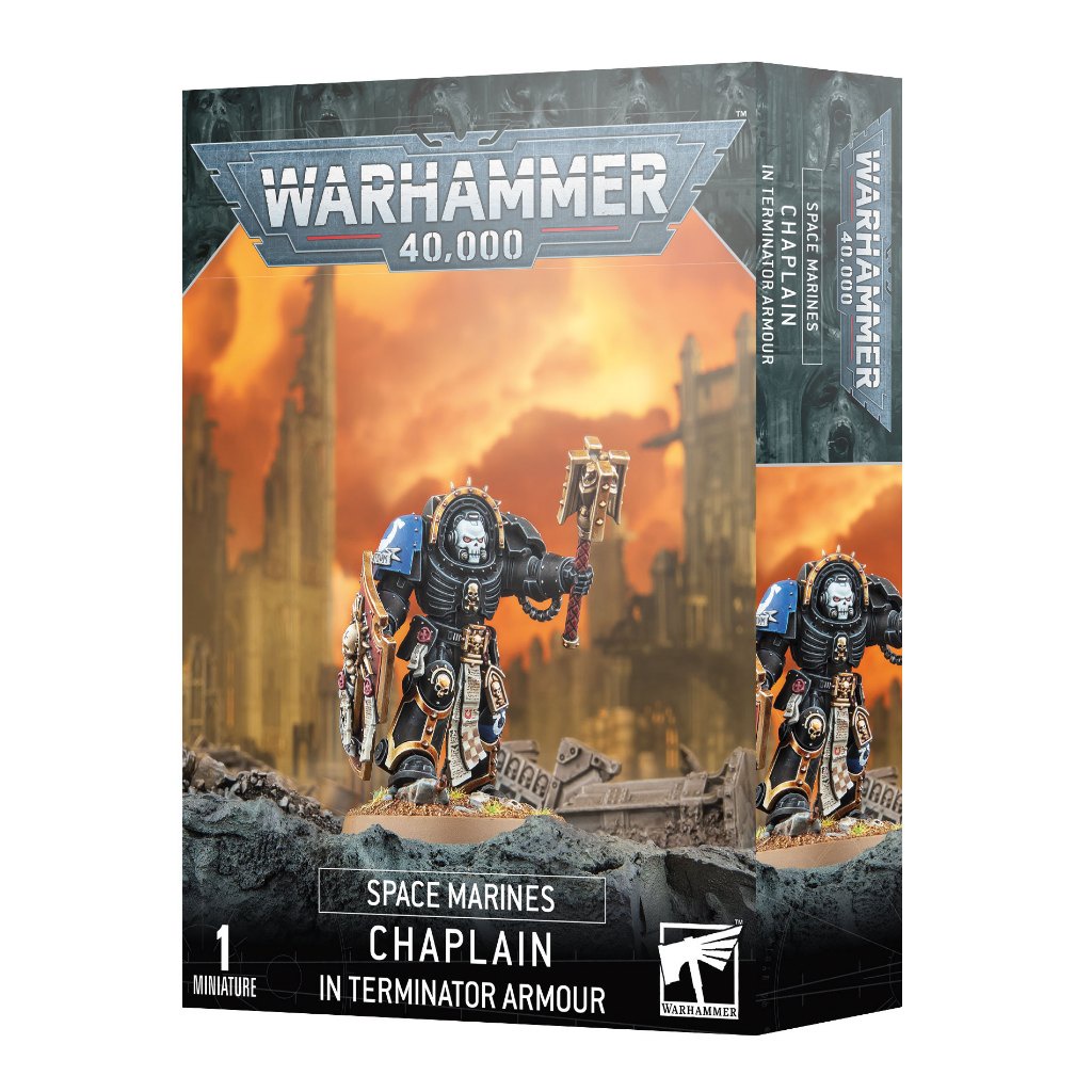 Warhammer 40K Adeptus Astartes Space Marines Chaplain In Terminator ...