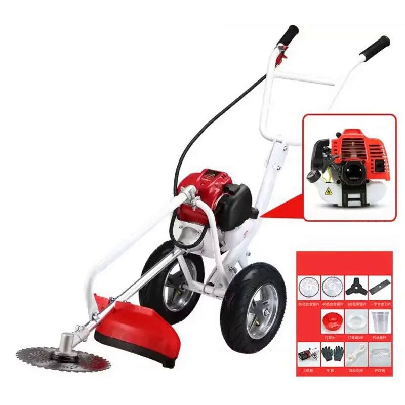 Portable weeding machine hand push weeding machine lawn mower tiller 2 ...