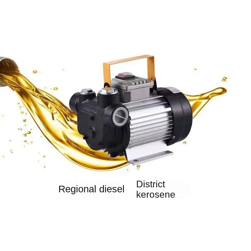 550W High-power oil pump 220v plug-in gear pump diesel pump hydraulic ...