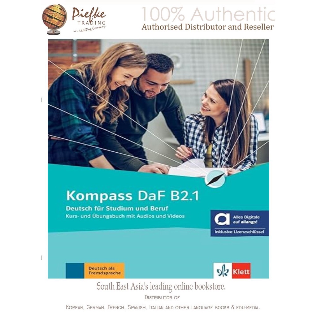 Kompass DaF B1+ - Hybrid Edition allango: German for study and work. Course and exercise book ...