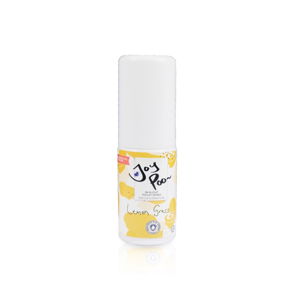 Joy Poo Toilet Spray Freshener Fragrance - Lemongrass 20ML Therapeutic ...