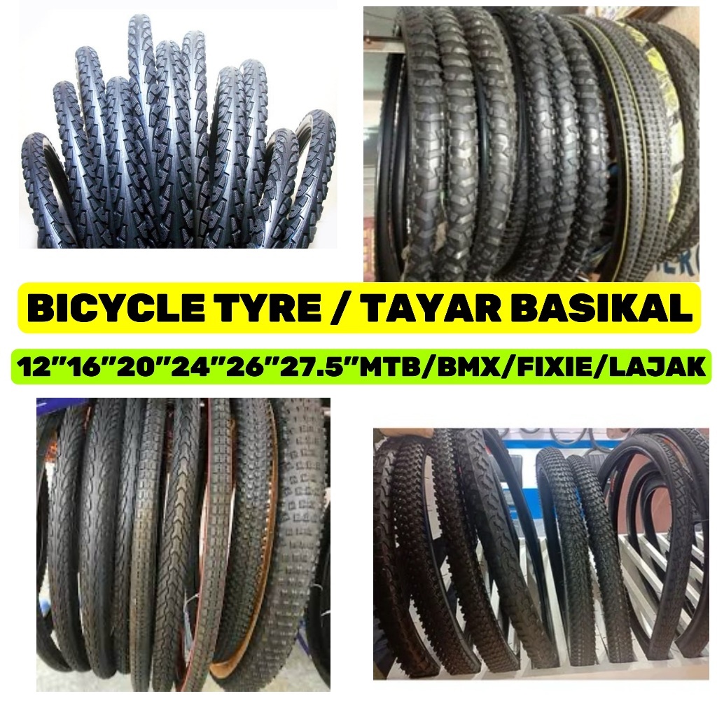 CANDY BICYCLE TYRE TIRE TAYAR BASIKAL 12"16"20"24"26"27.5" BMX MTB ...