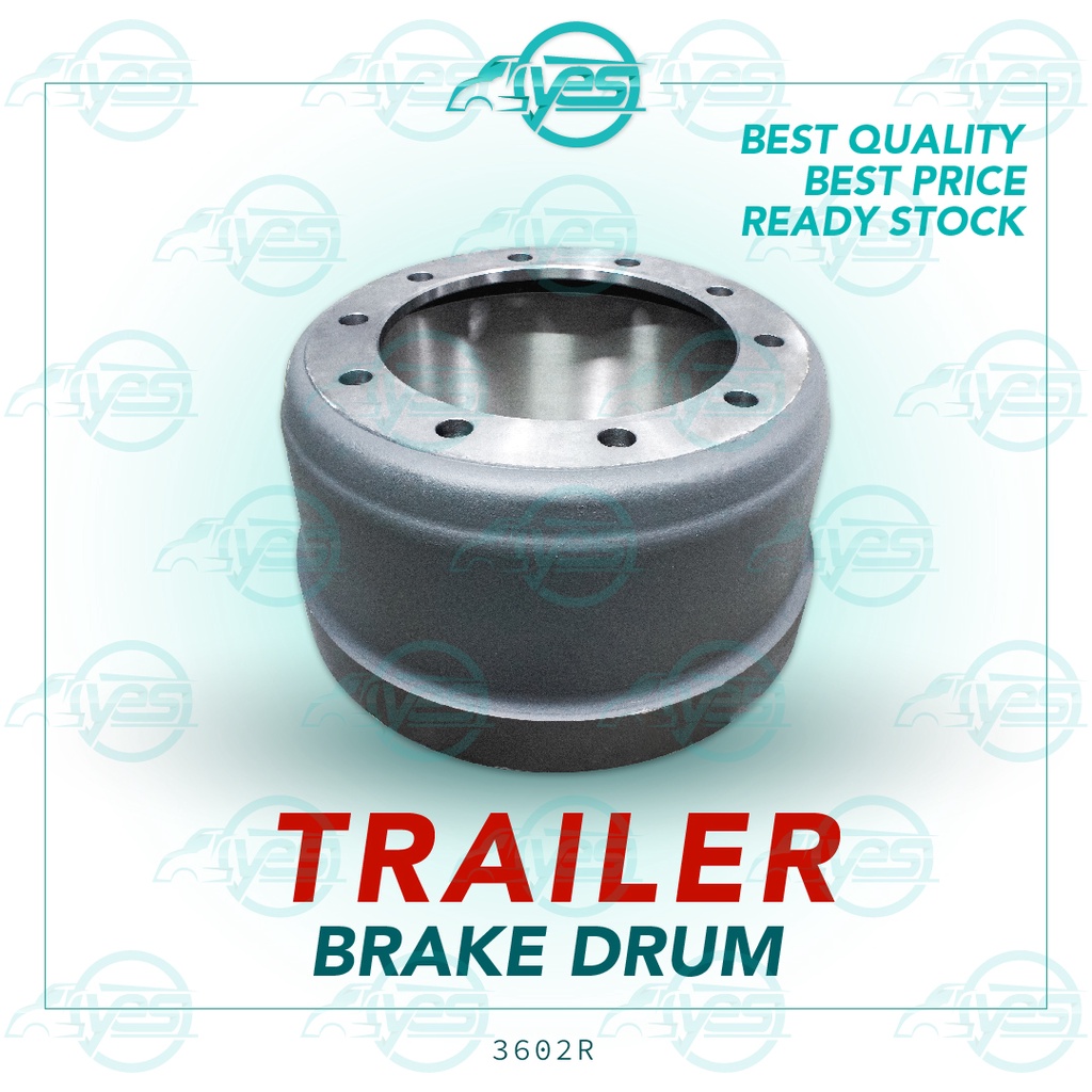 TRAILER FUWA BRAKE DRUM 13T 7" 10H TRUCK LORRY 3602R | Shopee Malaysia