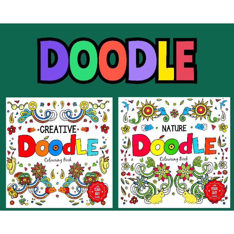 DOODLE COLOURING BOOK WITH TEAR OUT SHEETS (MIND TO MIND) | Shopee Malaysia