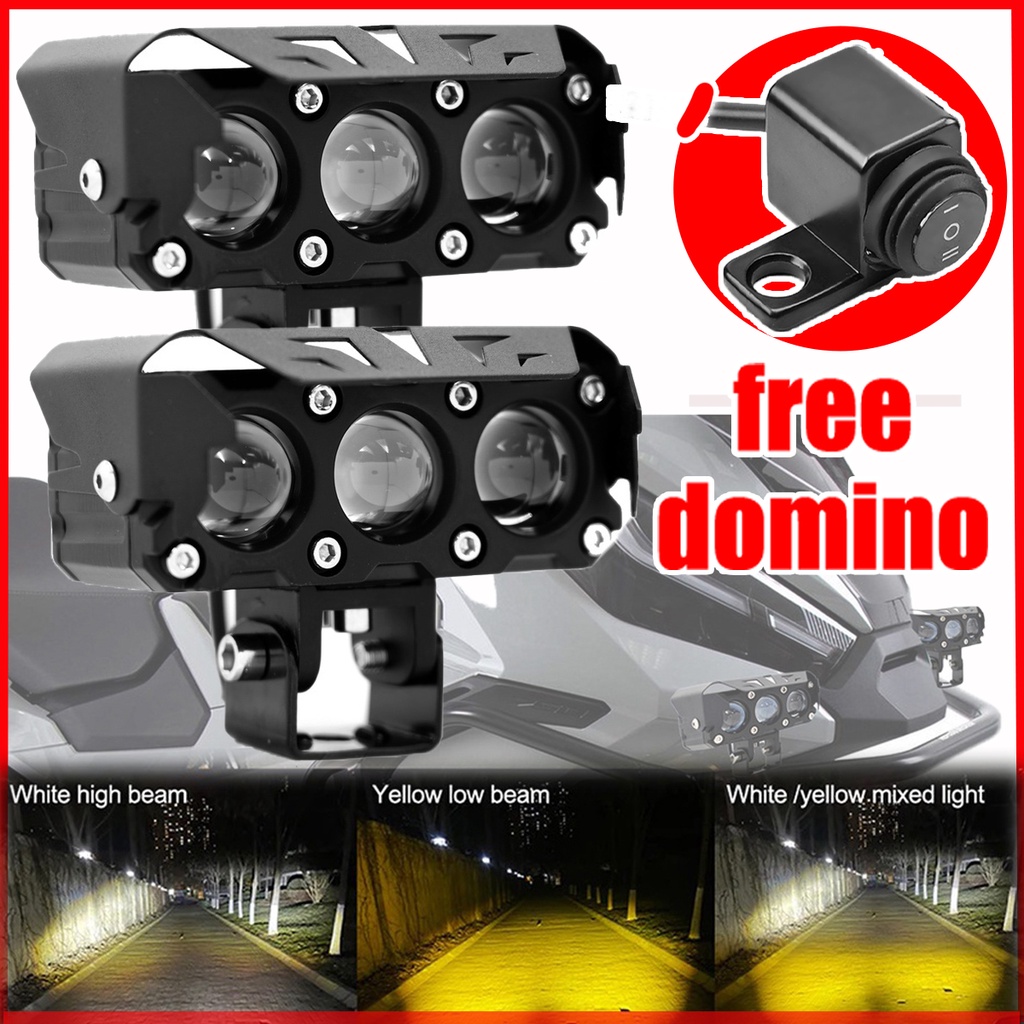 4inch Led Sport Light Motorcycle Lights 3LEDS Waterproof 120W Spotlighs ...