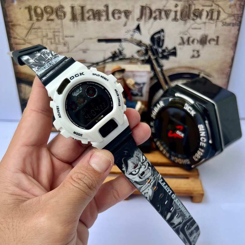 Gshk Monkey D Luffy One Piece Jam tangan lelaki Custom Free box Gshk ...