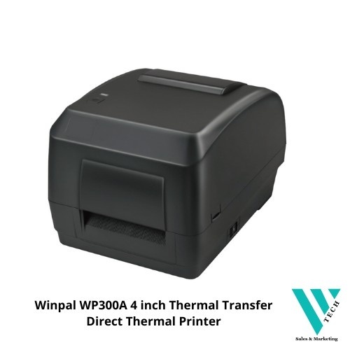 Winpal WP300A 4 inch Thermal Transfer Direct Thermal Printer WIFI USB ...