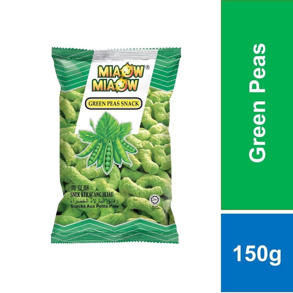 Miaow Miaow Green Peas Snack 150g | Shopee Malaysia