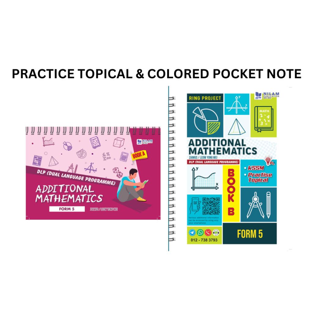 Nilam 2024: Ring Project: Additional Mathematics Form 5 (Book A + B ...