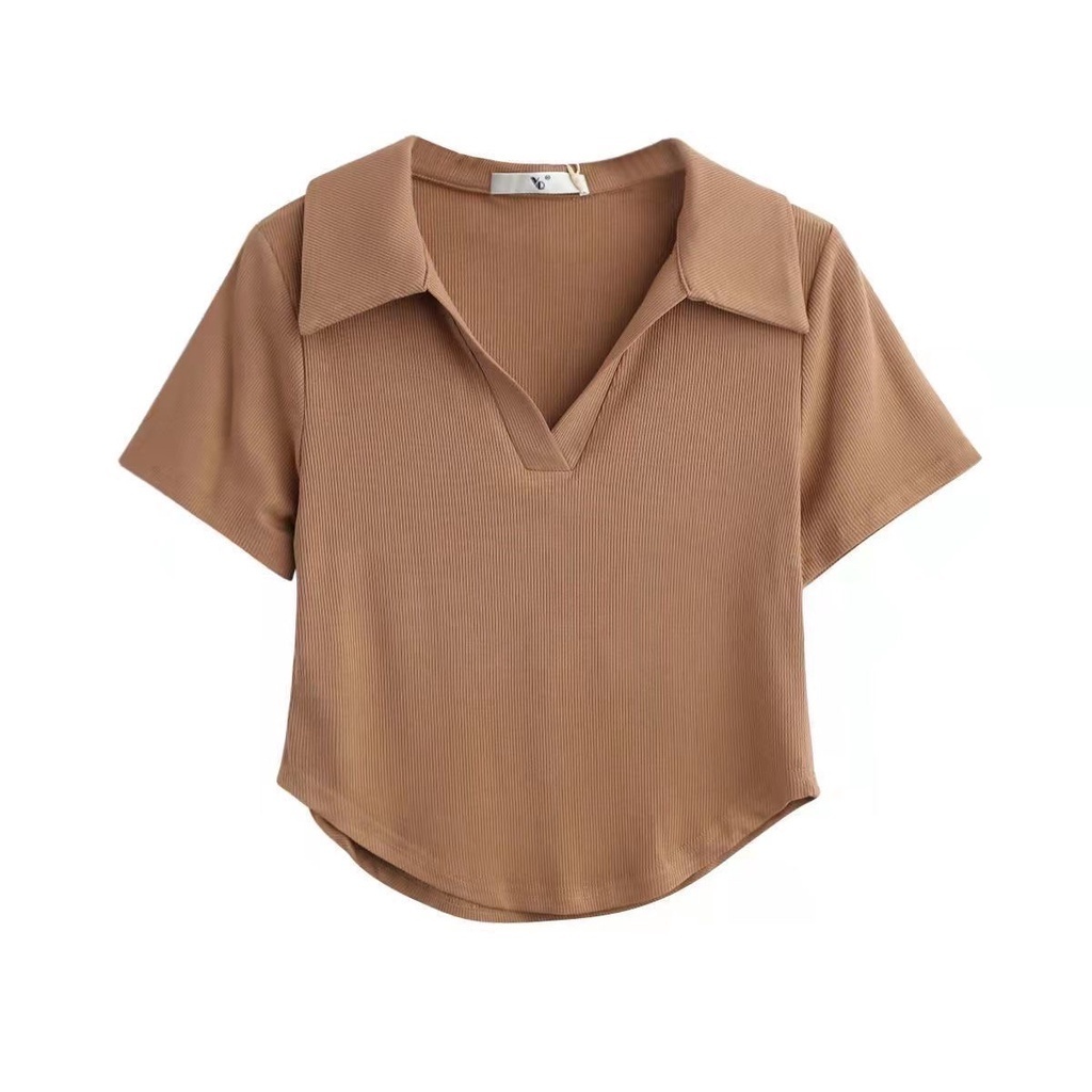 Women's Summer High Waist Short Top 2023 New European Style Simple ...