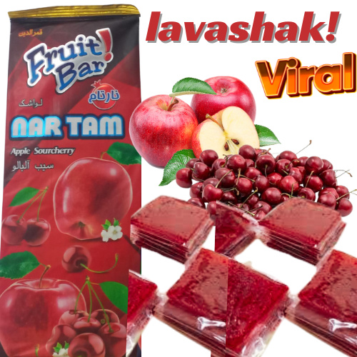 Lavashak Fruits Paste Leather +-100G Fruit bar Nar tam apple and sour ...