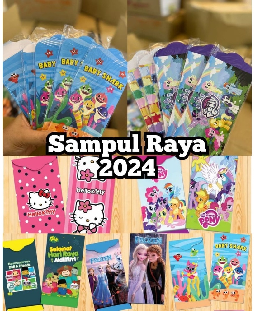 sampul Raya/angpau raya 2023 (10pcs) cartoon cute | Shopee Malaysia