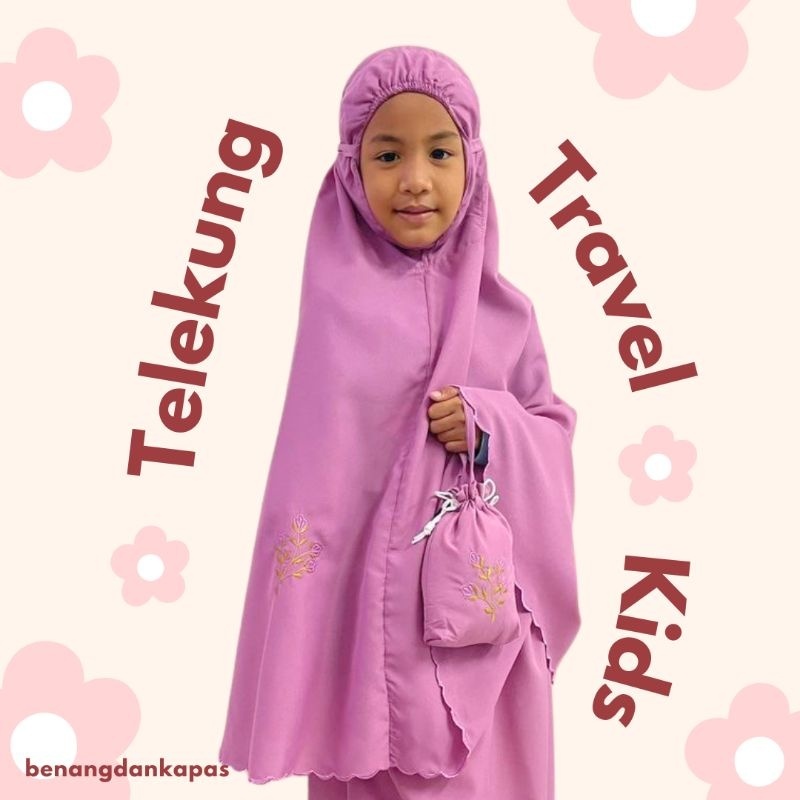Telekung Travel Kids Mini Pouch Bag Ringan Sejuk Hadiah Ramadan Raya ...