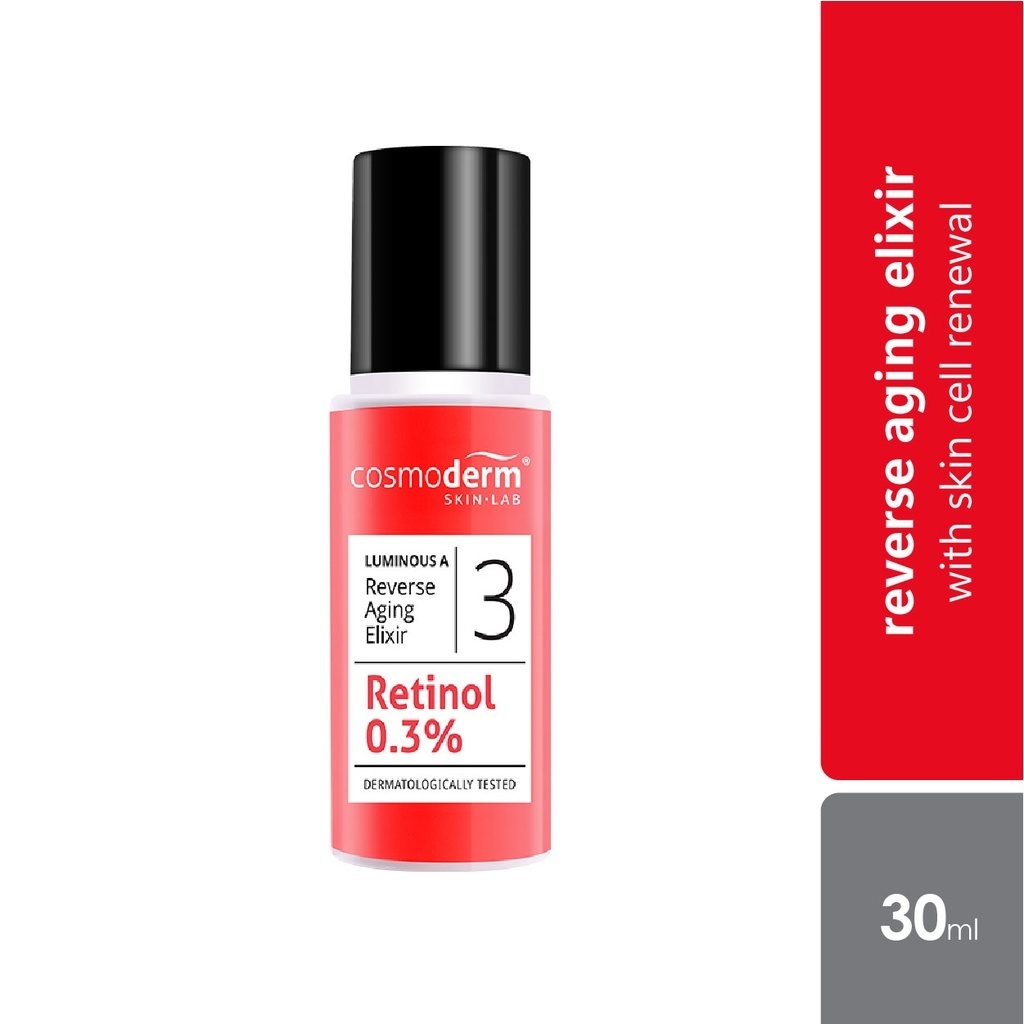 Cosmoderm Luminous A Reverse Aging Elixir Serum 30ml | Improve Sagging ...