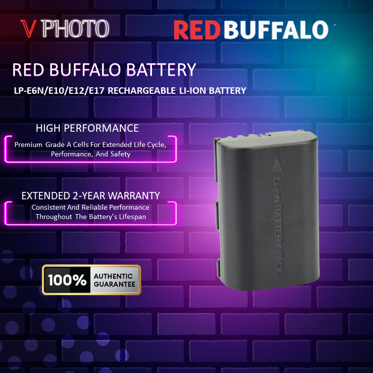 RED BUFFALO LP-E Series Rechargeable LI-ION Battery for Canon Camera ...