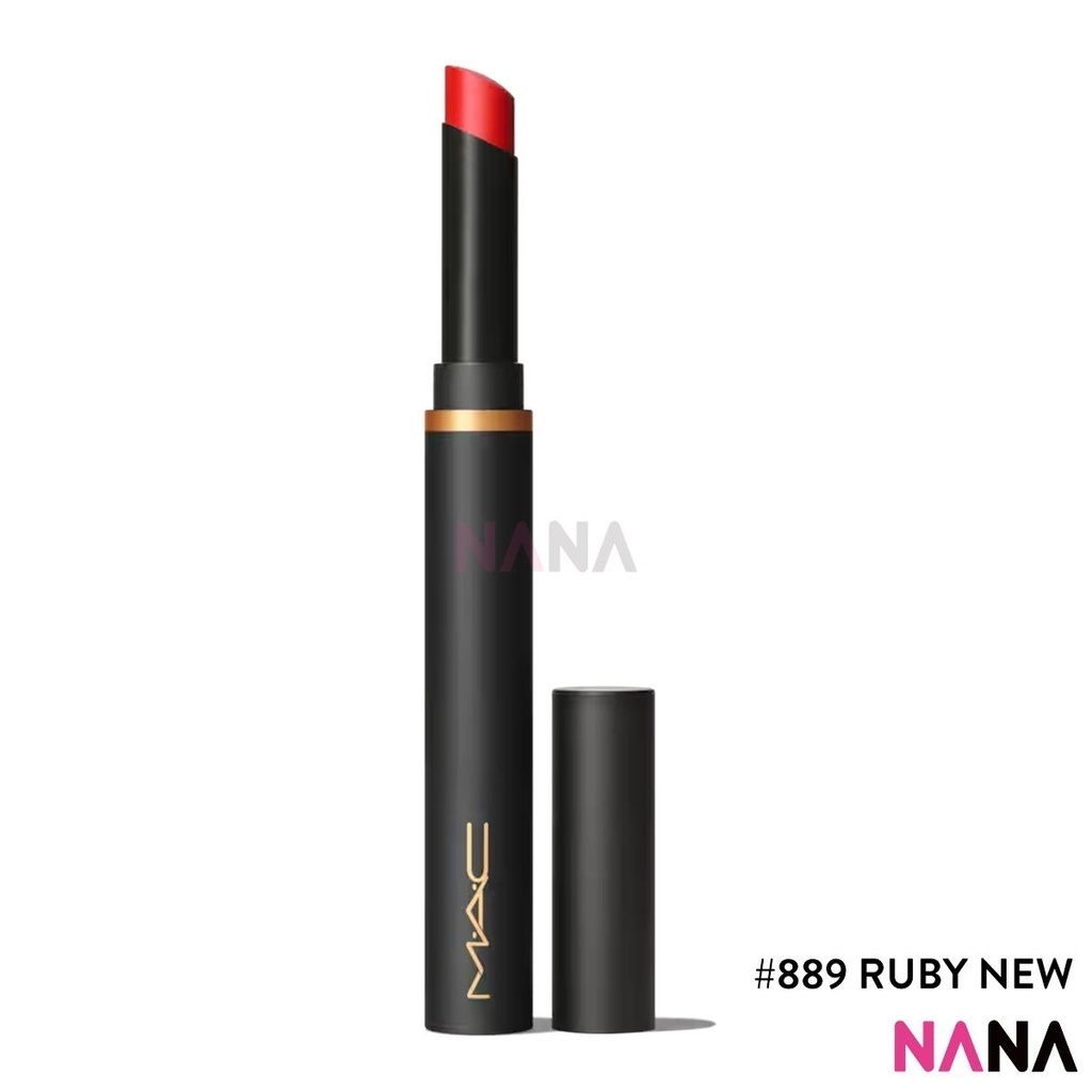 M.A.C Powder Kiss Velvet Blur Slim Stick - #889 RUBY NEW 2g | Shopee Malaysia