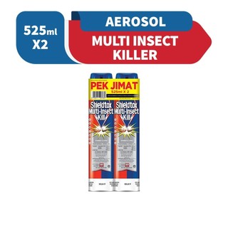 Shieldtox Multi-Insect Killer Spray Aerosol (525ml) Twinpack | Shopee ...