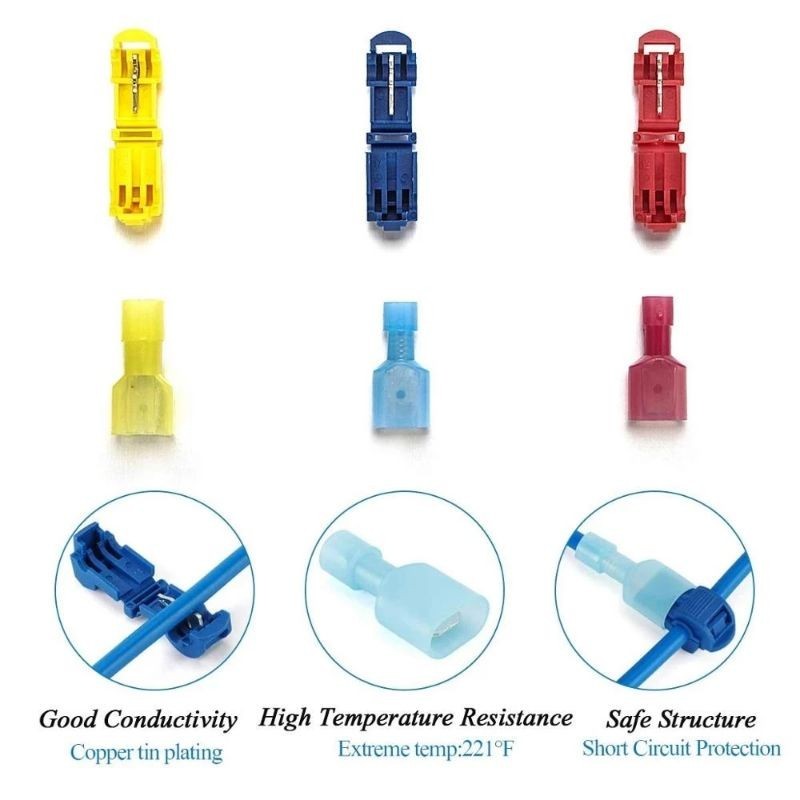 T Tap Wire Connectors,Self-Stripping Quick Splice Electric Wire ...