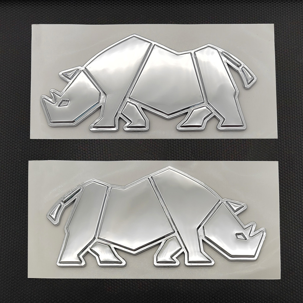 5 doors Jimny Accessories Chromed Rhino Badge Right or Left Rhino badge ...