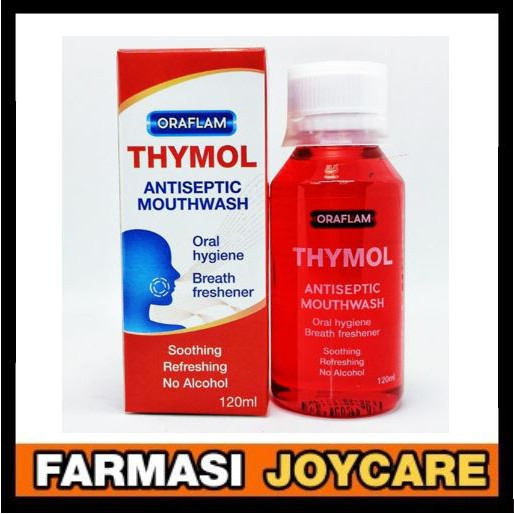 ORAFLAM Thymol Antiseptic Mouthwash 120mL (Exp: July 2026) | Shopee ...