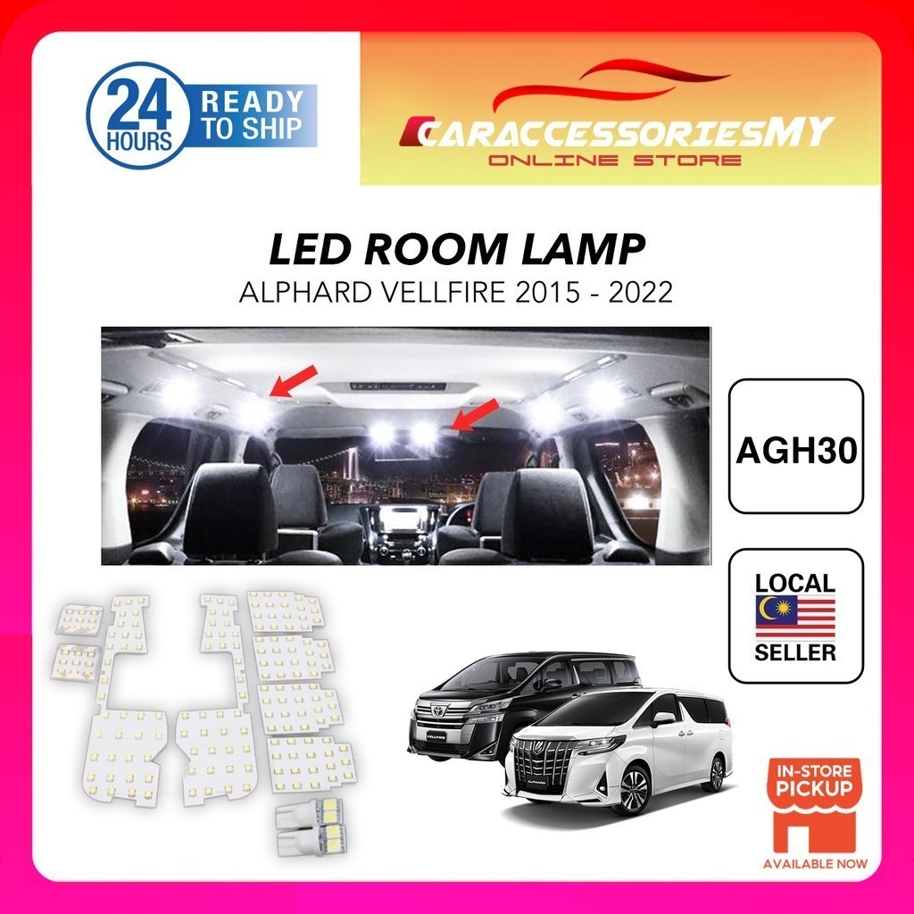Toyota Vellfire Alphard AGH30 Room Lamp Led Set agh30 super bright ...