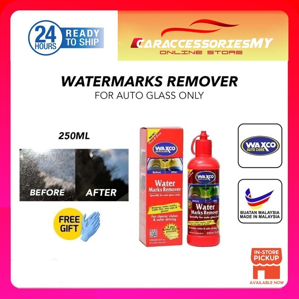 Waxco Water Marks Remover 250ml kereta window windshield car windscreen ...