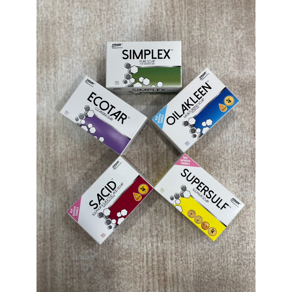 Virgin Soap 100g Range ( Sacid Sulphur + Salicylic / Supersulf Sulphur ...