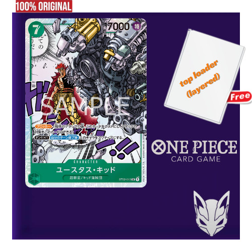 ORIGINAL Eustass"Captain"Kid Character ST02-013 SR optcg one piece card ...