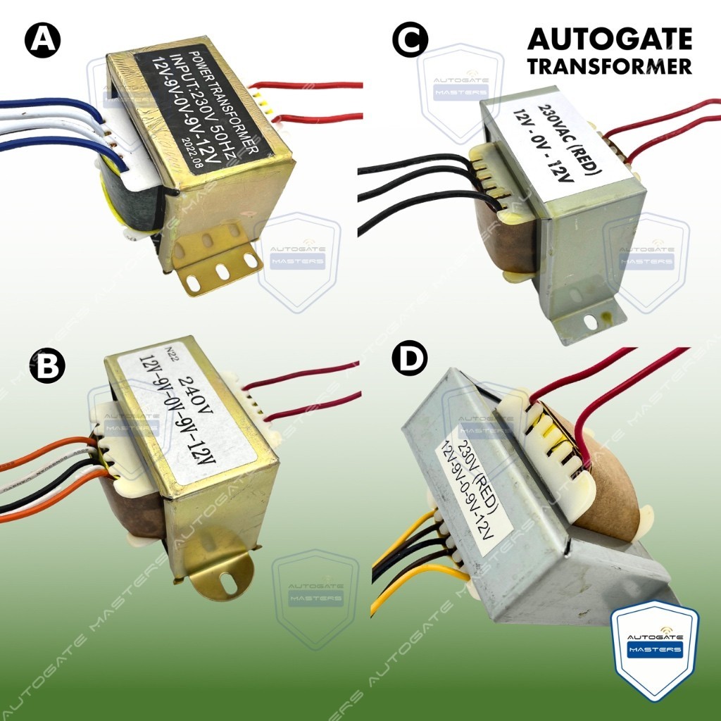 12V 9V 0V 9V 12V 230V 240V 3A POWER TRANSFORMER for autogate system ...