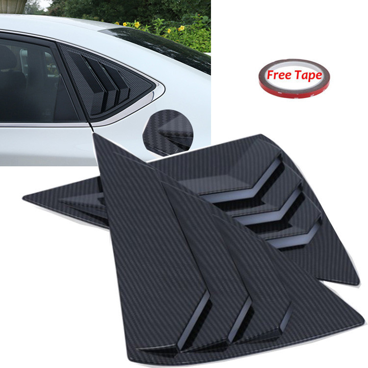 Frame Window-Blinds Cover Sticker Trim ABS Rear Side Window Shades ...