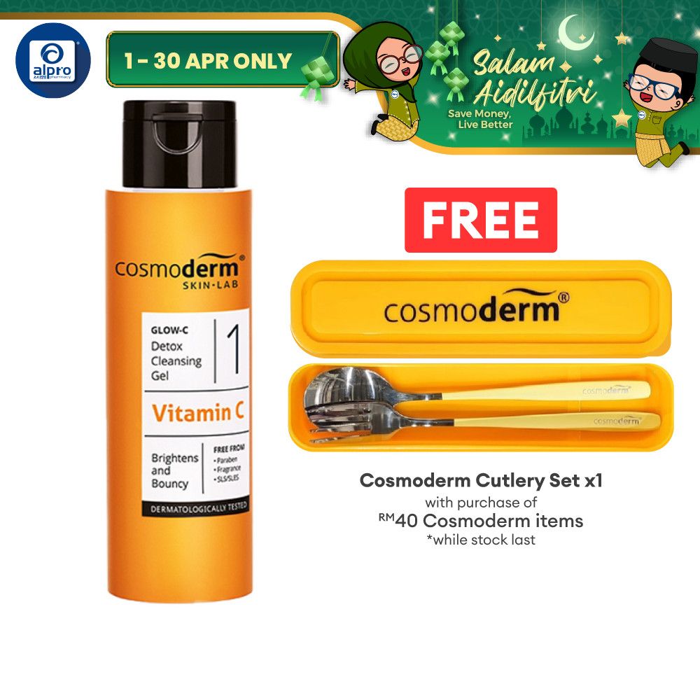 Cosmoderm Glow-C Detox Cleansing Gel (120ml) | Shopee Malaysia