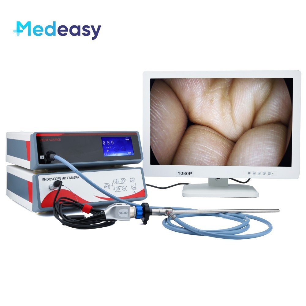 Medical Full HD Video Endoscope Camera and LED Cold Light Source ...