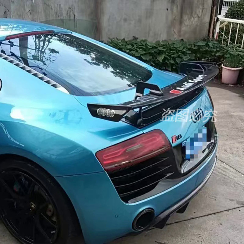 For Audi R8 V8 V10 Coupe 2008-2015 Sport GT Spoiler Real Carbon Fiber ...