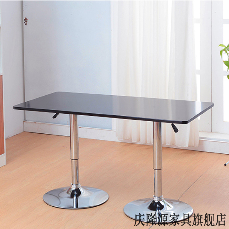 ST-⛵Gprie High Bar Table Bar Table round Simple Cocktail Table Lifting ...