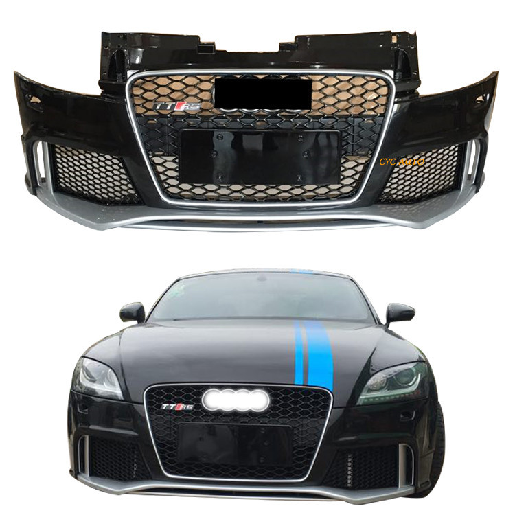 TTRS style pp front bumper with grille for AUDI TT MK2 bumper bodykit ...