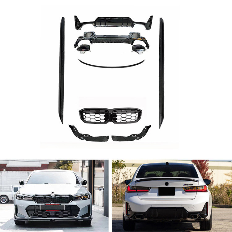 For BMW 3Series G20 LCI M340i MP package Aero kit Gloss black Carbon ...