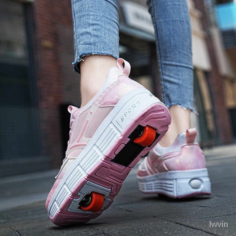 Contact before order】 Double Wheel Heelys Children Four Wheel Walking ...