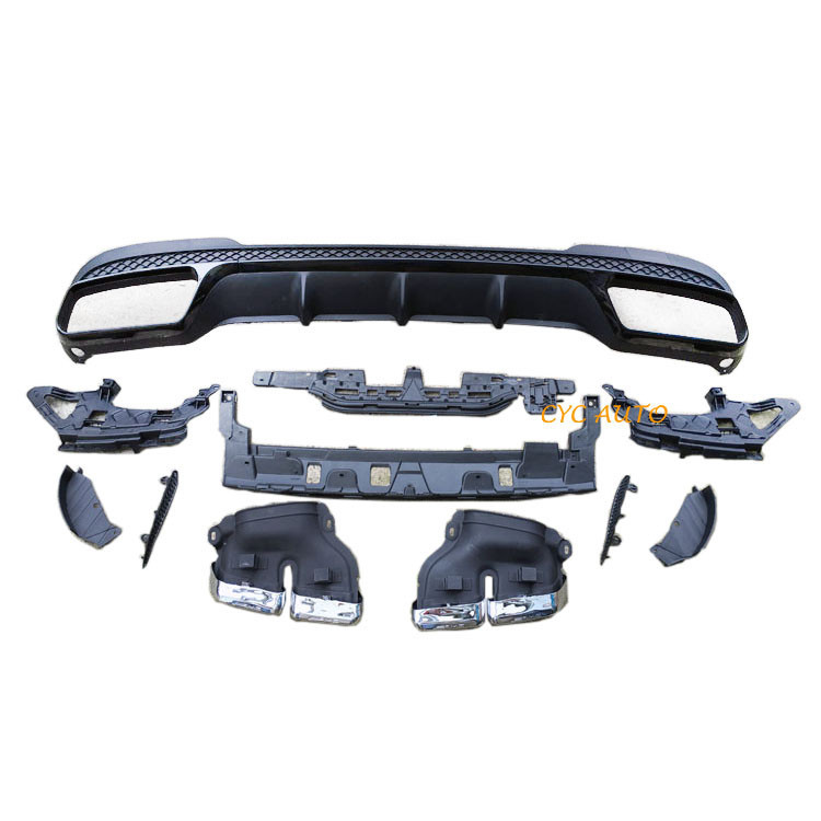 W212 Facelift rear bumper diffuser for Mercedes Benz E Class W212 ...