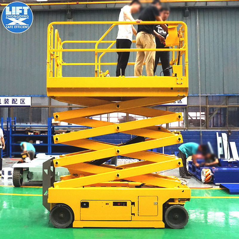 ST-ΨAerial Work Platform12Meter Mobile Scissor Lift Full Self-Propelled ...