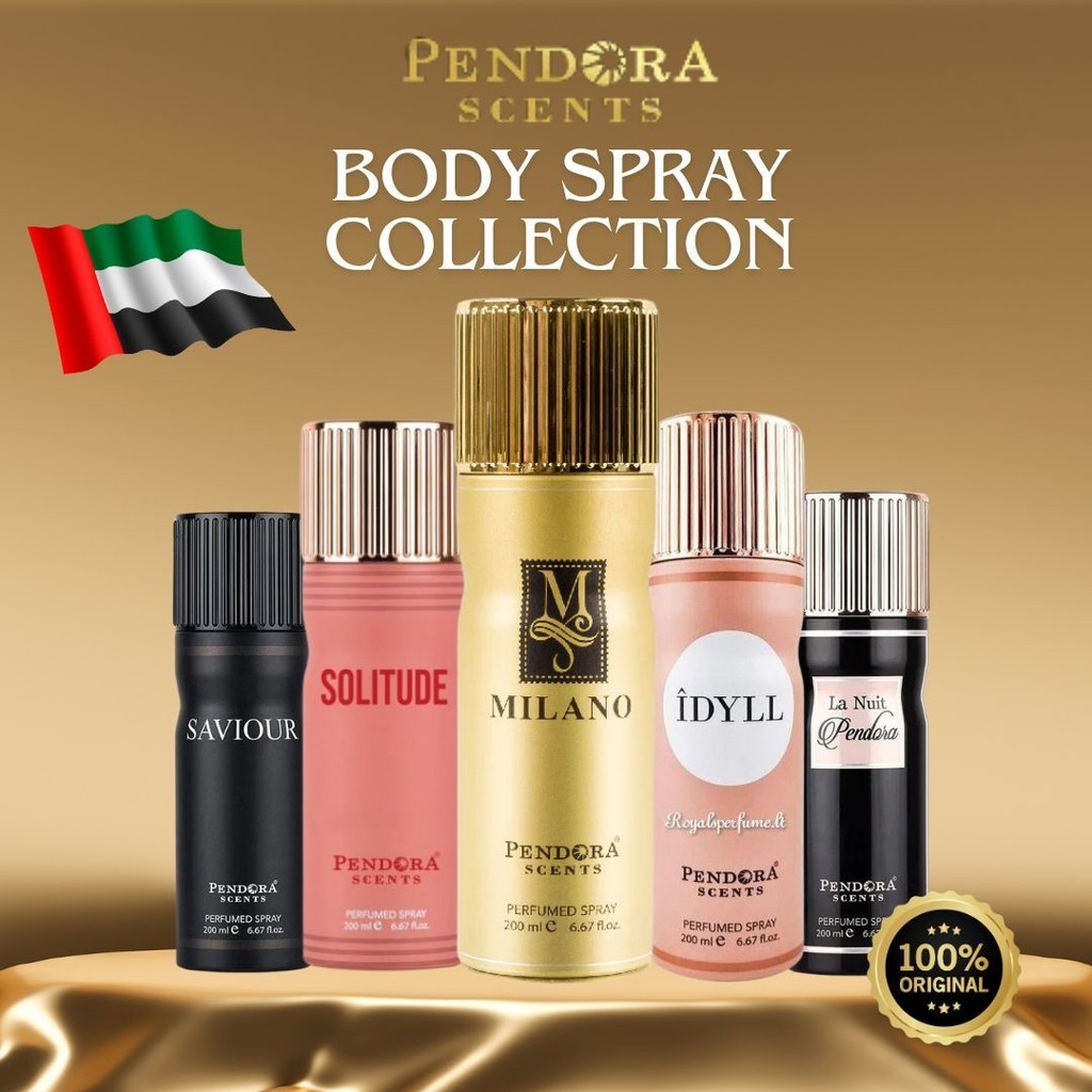 Body Spray 200ml Collection by Pendora Scents 100% Original from Dubai | Shopee Malaysia