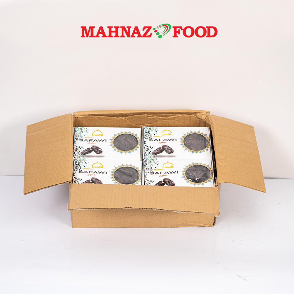 Mahnaz Food Kurma / Dates Al Aqsa Premium Safawi (200g x 12 Packs ...