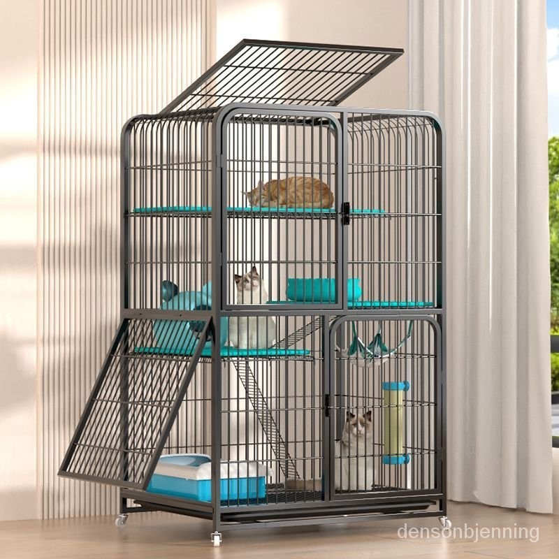 HY-6/Cat Cage Oversized Cage Home Indoor Large Free Space with Toilet ...