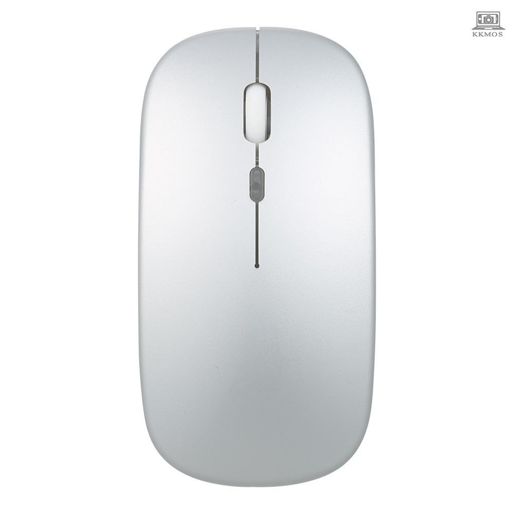 2.4G BT 5.0 Wireless Slim Rechargeable Mouse Less Noise 3 Adjustable ...
