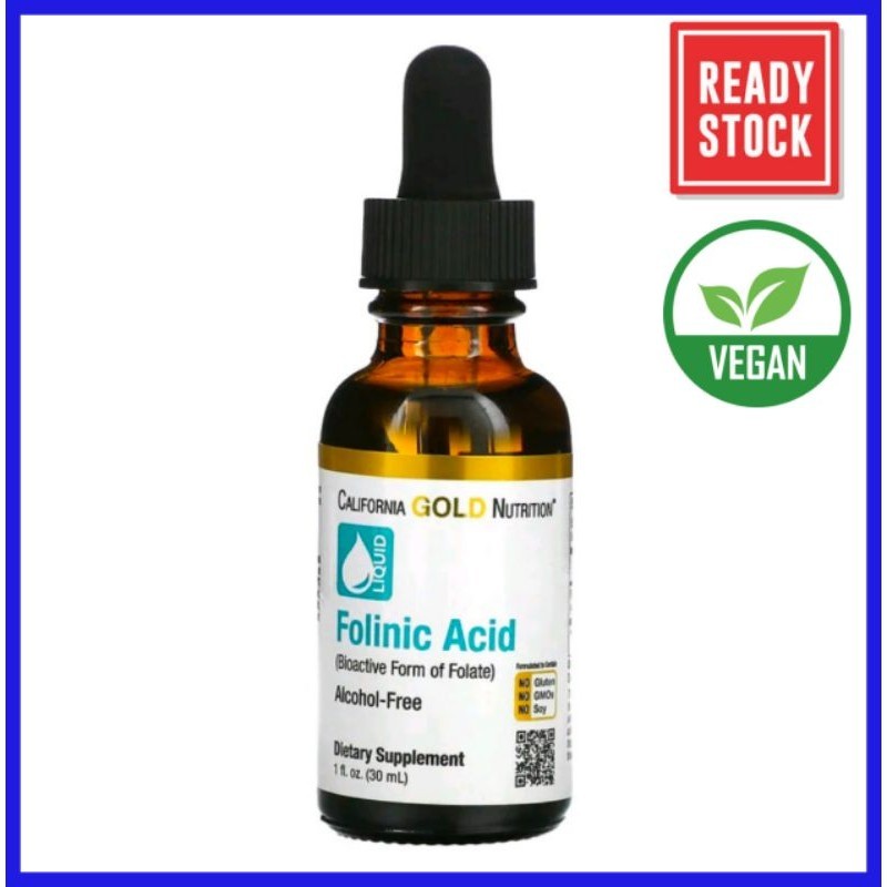 California Gold Folinic Acid 30ml | Shopee Malaysia