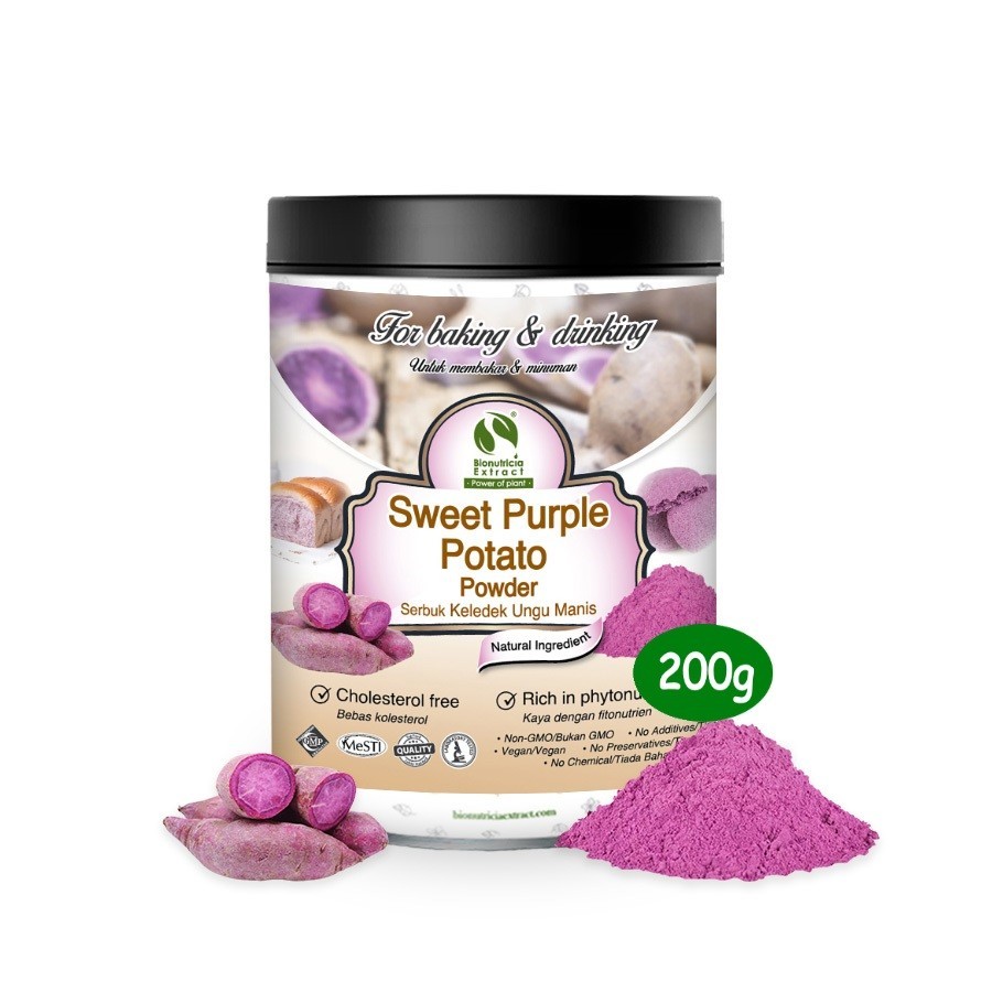 HALAL Sweet Purple Potato Powder/Serbuk Kentang Manis Ungu/紫薯粉 (200g ...